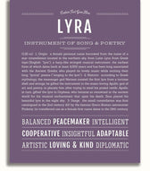 Lyra | Name Art Print – Name Stories