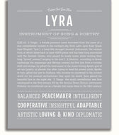 Lyra | Name Art Print – Name Stories