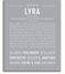 Lyra | Name Art Print – Name Stories