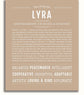 Lyra | Name Art Print – Name Stories