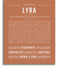 Lyra | Name Art Print – Name Stories