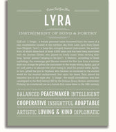 Lyra | Name Art Print – Name Stories