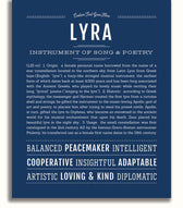 Lyra | Name Art Print - Personalized Custom Gifts – Name Stories
