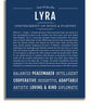 Lyra Personalized Name Meaning Art Prints – Name Stories
