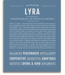 Lyra | Name Art Print – Name Stories