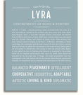 Lyra | Name Art Print – Name Stories