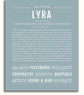 Lyra | Name Art Print – Name Stories