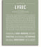 Lyric Personalized Name Meaning Art Prints – Name Stories