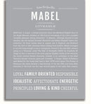 Mabel | Name Art Print – Name Stories