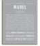 Mabel | Name Art Print – Name Stories
