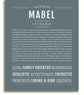 Mabel | Name Art Print – Name Stories