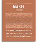Mabel | Name Art Print – Name Stories