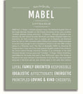 Mabel | Name Art Print – Name Stories