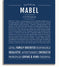 Mabel | Name Art Print – Name Stories