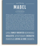 Mabel | Name Art Print – Name Stories
