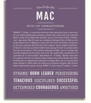 Mac | Name Art Print – Name Stories