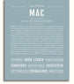 Mac | Name Art Print – Name Stories