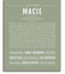 Macie | Name Art Print – Name Stories