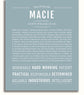 Macie | Name Art Print – Name Stories