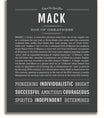 Mack | Name Art Print – Name Stories