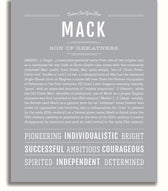 Mack | Name Art Print – Name Stories