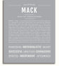 Mack Personalized Name Meaning Art Prints – Name Stories