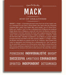 Mack | Name Art Print – Name Stories
