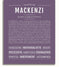 Mackenzi Personalized Name Meaning Art Prints – Name Stories