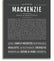 Mackenzie | Name Art Print – Name Stories