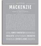 Mackenzie | Name Art Print – Name Stories