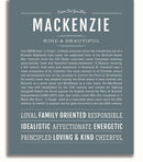 Mackenzie | Name Art Print – Name Stories