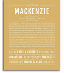 Mackenzie | Name Art Print – Name Stories