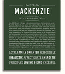 Mackenzie | Name Art Print – Name Stories