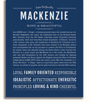 Mackenzie | Name Art Print – Name Stories