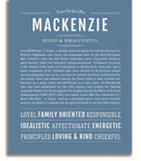 Mackenzie | Name Art Print – Name Stories