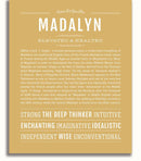 Madalyn | Name Art Print – Name Stories