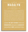 Madalyn | Name Art Print – Name Stories