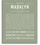 Madalyn | Name Art Print – Name Stories