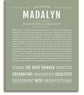 Madalyn | Name Art Print – Name Stories