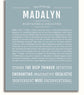 Madalyn | Name Art Print – Name Stories