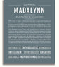 Madalynn Personalized Name Meaning Art Prints – Name Stories