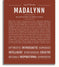 Madalynn Personalized Name Meaning Art Prints – Name Stories