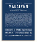 Madalynn | Name Art Print – Name Stories