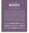 Maddie | Name Art Print – Name Stories