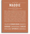 Maddie | Name Art Print – Name Stories