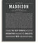 Maddison | Name Art Print – Name Stories