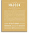 Maddox Personalized Name Meaning Art Prints – Name Stories