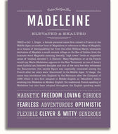Madeleine | Name Art Print – Name Stories
