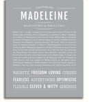 Madeleine Personalized Name Meaning Art Prints – Name Stories