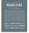 Madeleine Personalized Name Meaning Art Prints – Name Stories